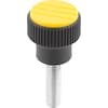 Kipp Knurled Knobs, external thread, inch K0247.3A47X40 | Zoro